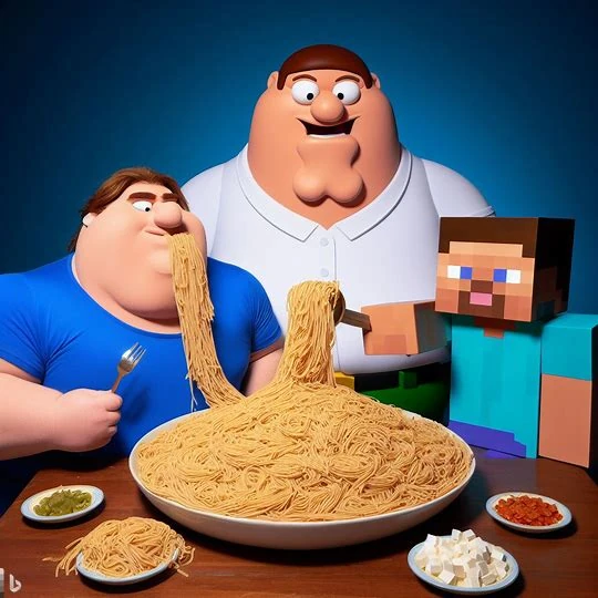 I made this masterpieces in Bing Stable Diffusion. Request some more ...