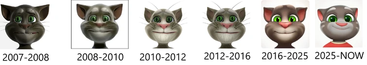The Evolution of The Talking Tom Cat Icon | Fandom
