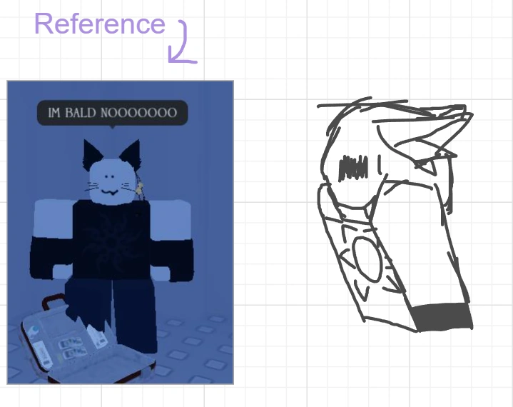 Nothing but a quick drawing of bald cat two time because i'm slowly ...