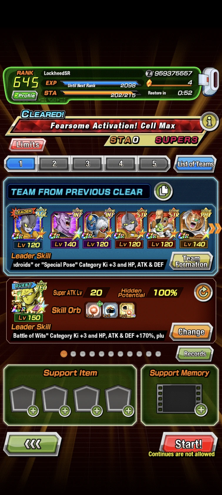 Finally beat all cell max missions | Fandom