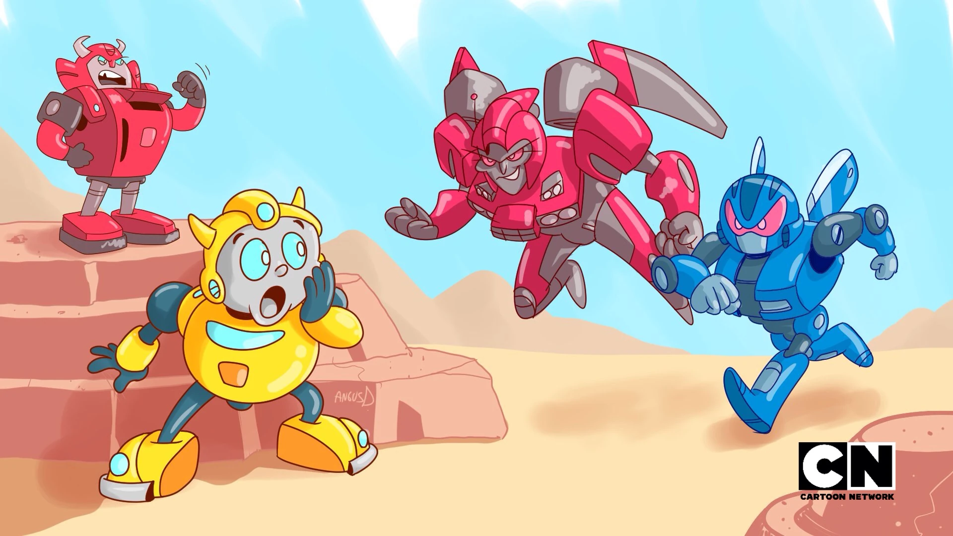 An actual footage of Transformers Roll Out! being aired on Cartoon ...