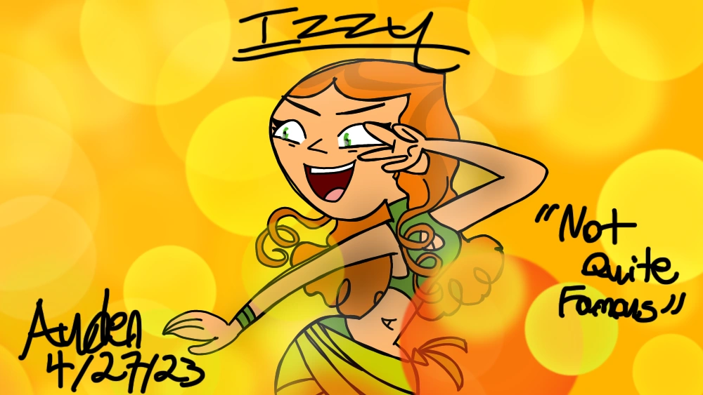 Here's a drawing of Izzy I made a while back! | Fandom