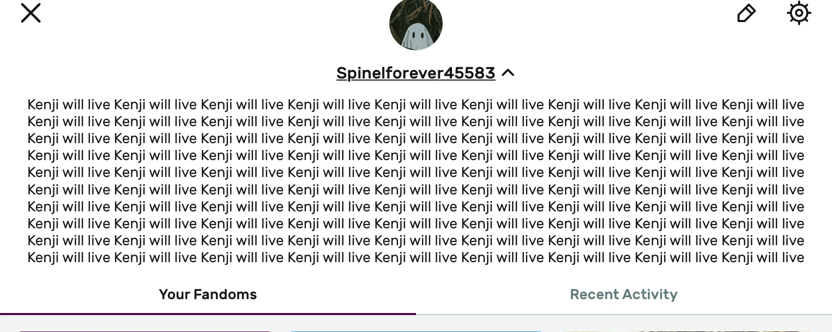 Finally updated the bio. | Fandom