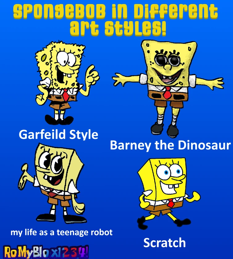 SpongeBob SquarePants In Different Art Styles | Fandom