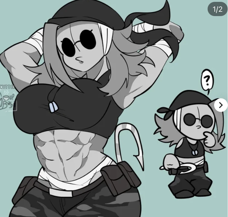 Fun fact:There are no canon males and females in Madness. So drawing ...