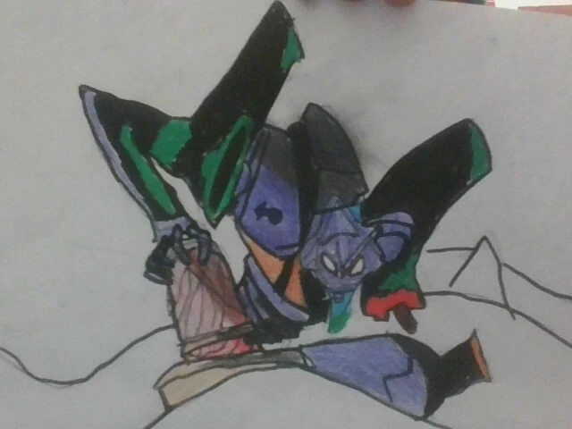 Finished Eva unit 01 Vs Zeruel art | Fandom