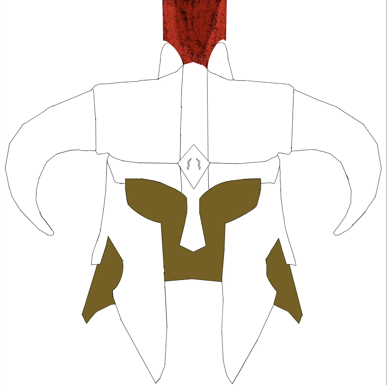 Half baked drawing of a helmet for my book | Fandom