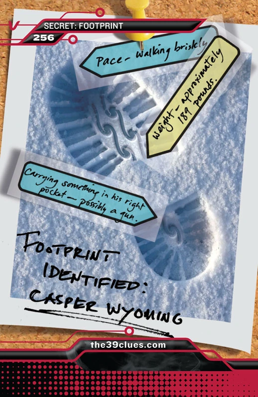 Card 256: Footprint | The 39 Clues Wiki | Fandom