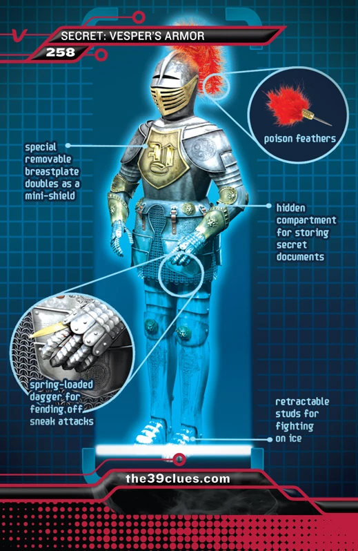 Card 258: Vesper's Armor | The 39 Clues Wiki | Fandom