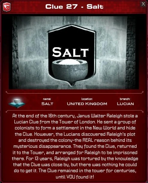 Salt | The 39 Clues Wiki | Fandom