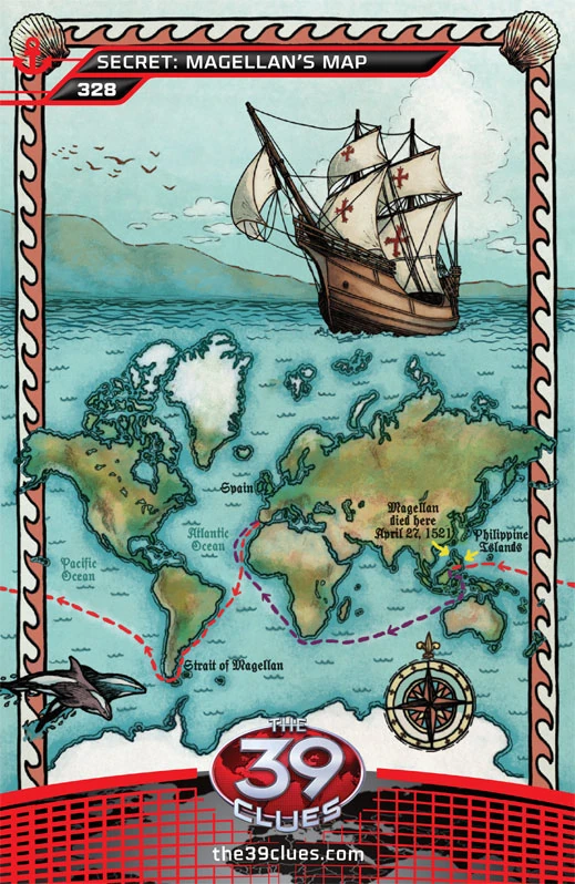 Card 328: Magellan's Map | The 39 Clues Wiki | Fandom