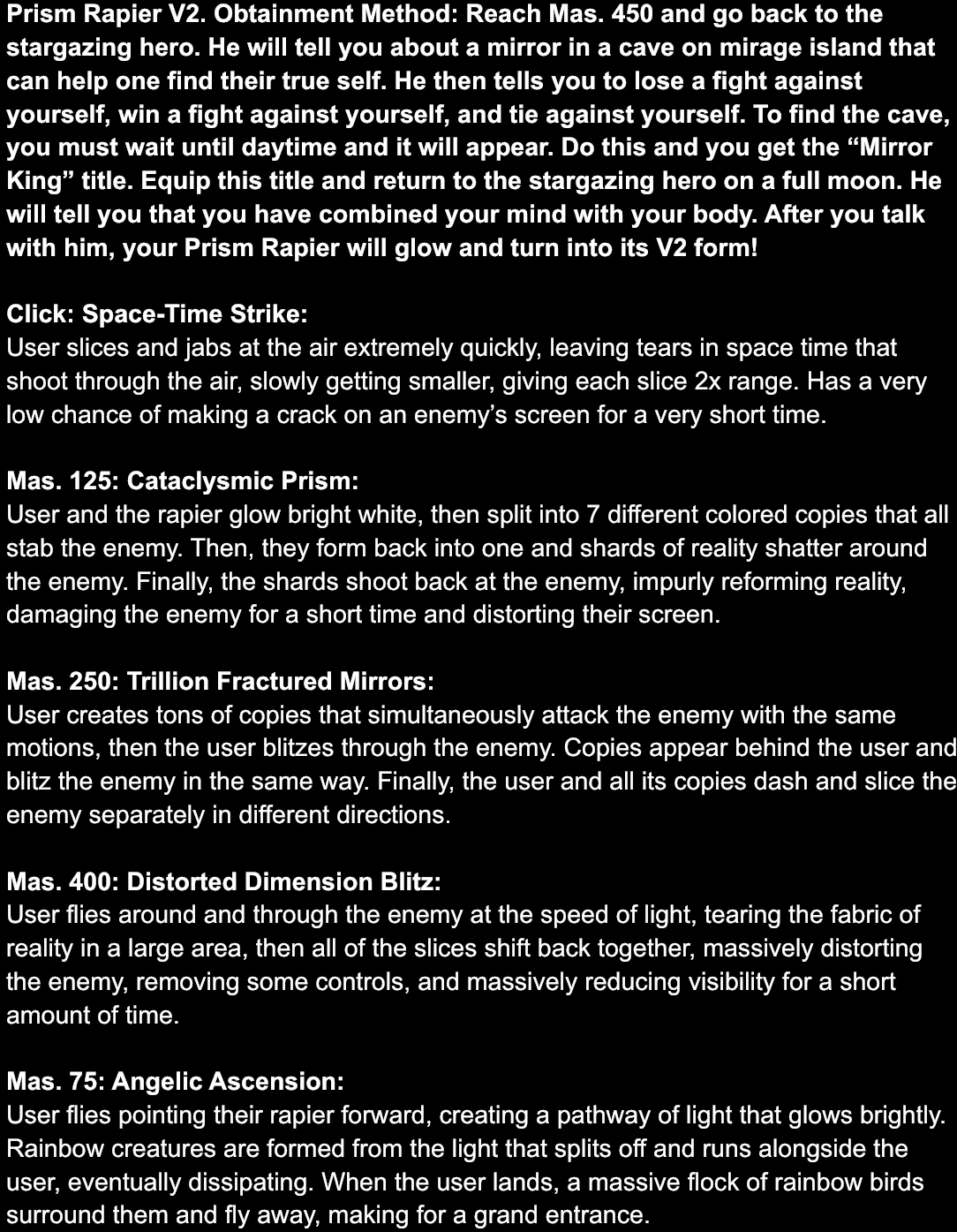 Prism Rapier V2! | Fandom