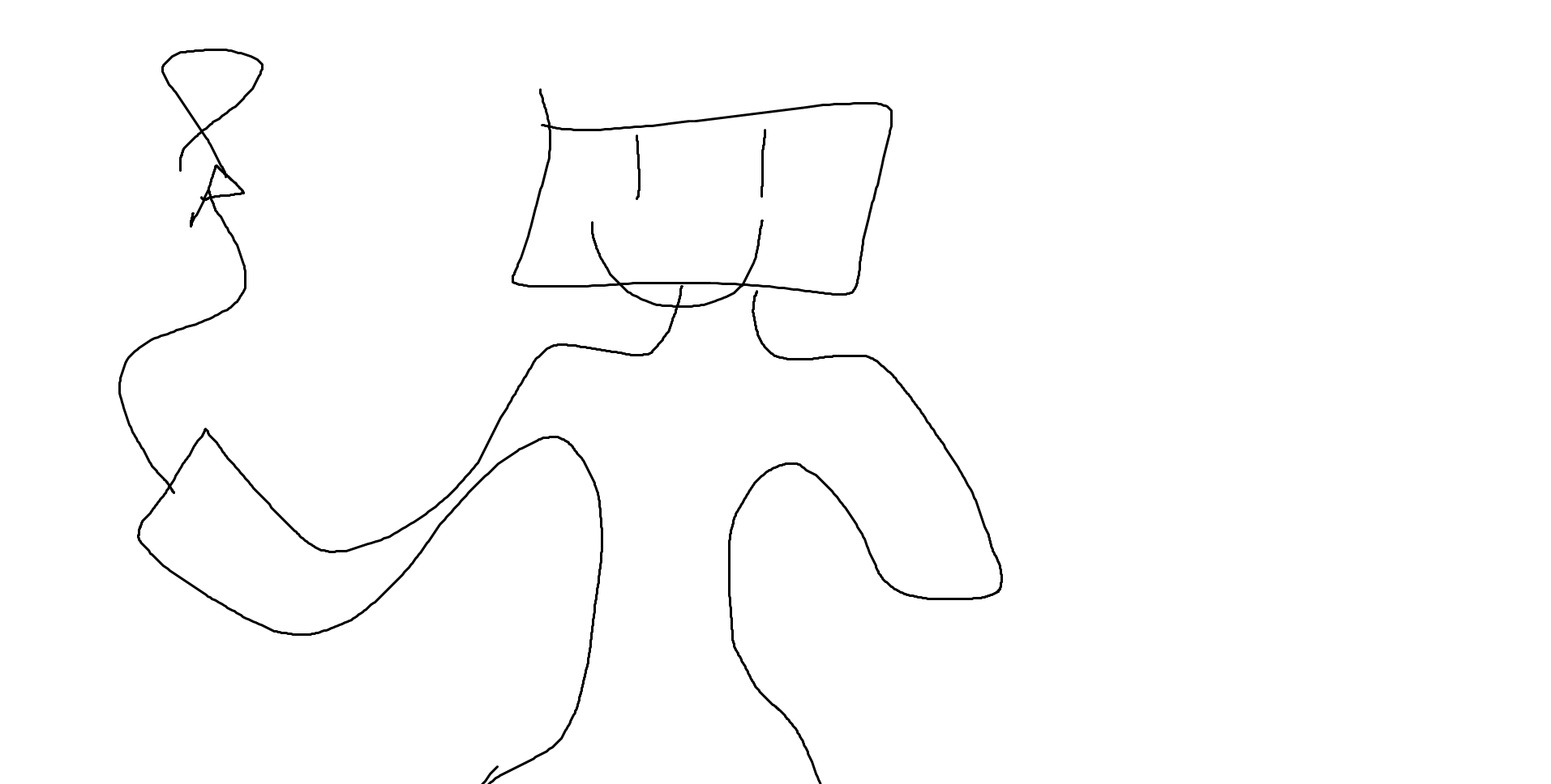 A friend asked me to make a drawing of a Partygoer in 10 seconds, this ...