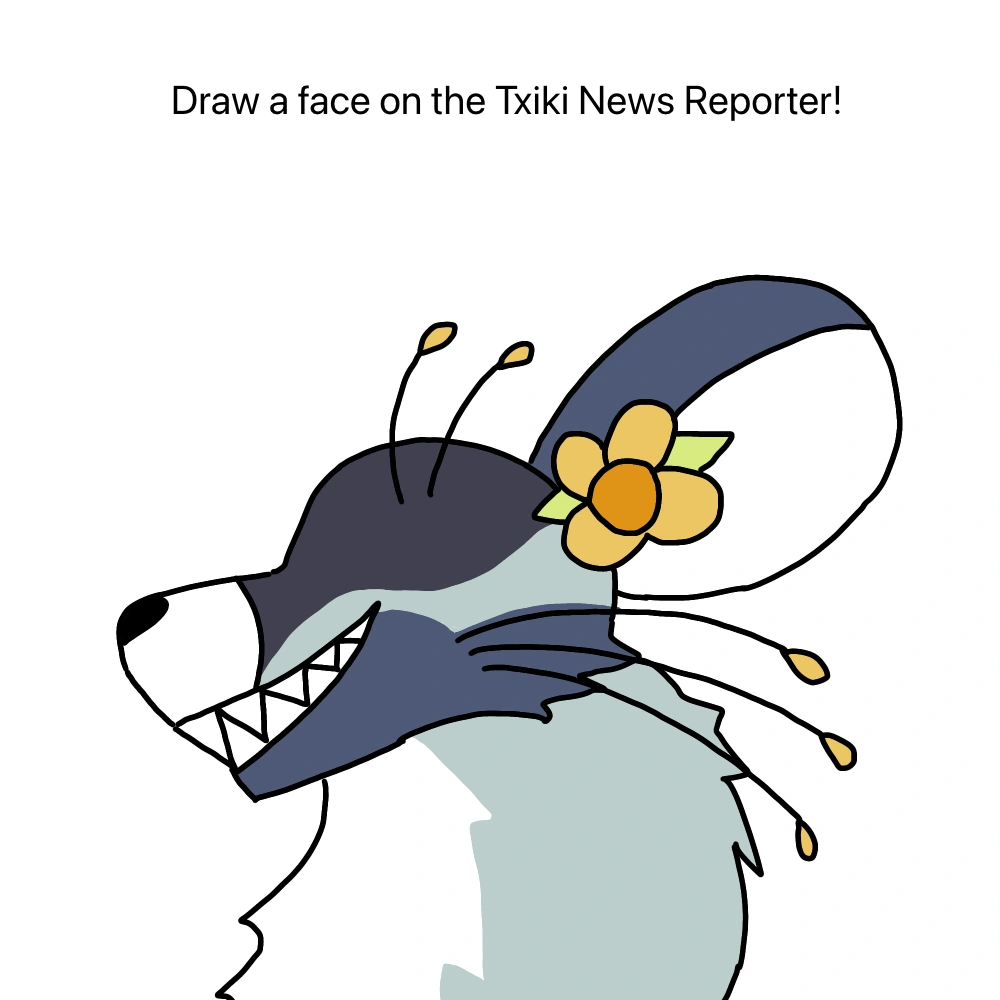 Draw a face on the Txiki news reporter! | Fandom