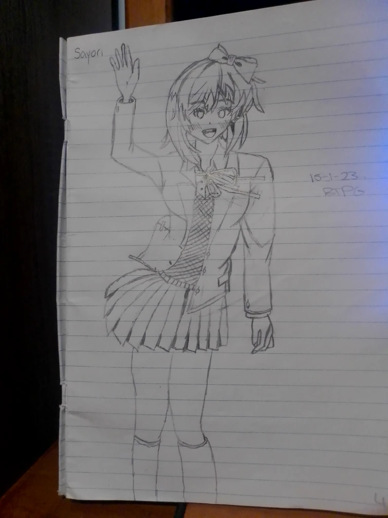 Drawing of Sayori | Fandom