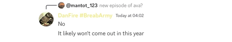 NOOOOOOOOO (AvA Release Date?) | Fandom