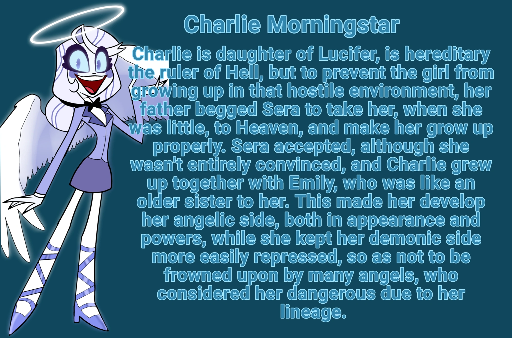 So since I made an angelic form of Charlie, I thought I'd make a whole ...