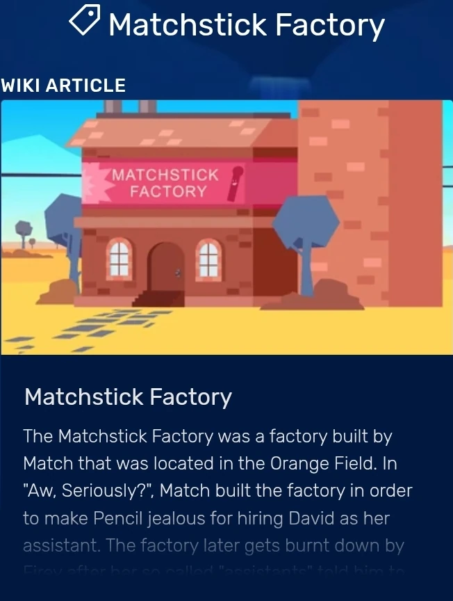 Matchstick factory | Fandom