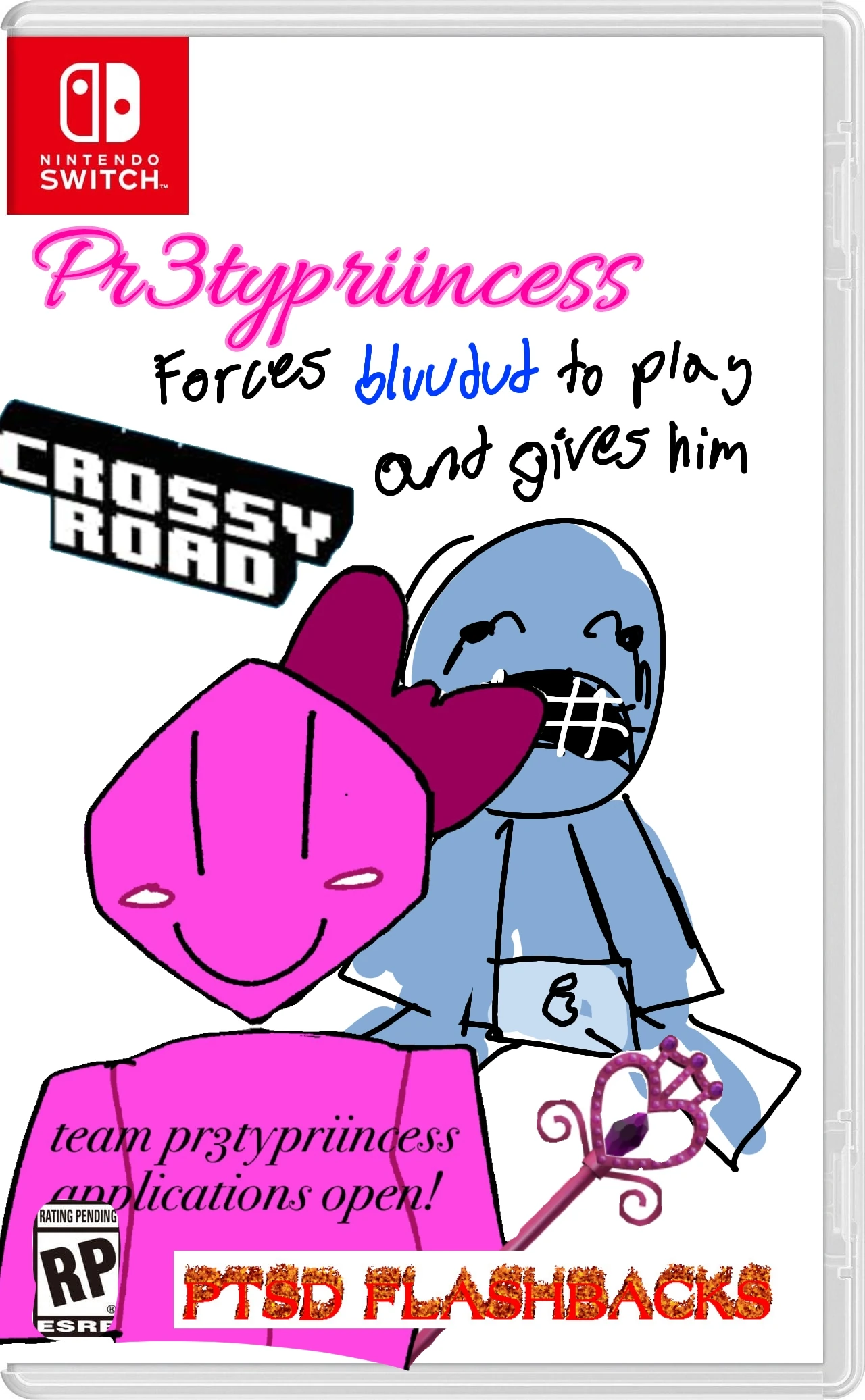 Pr3typriincess forces bluudud to play crossy road to give him ptsd flashbacks | Fandom