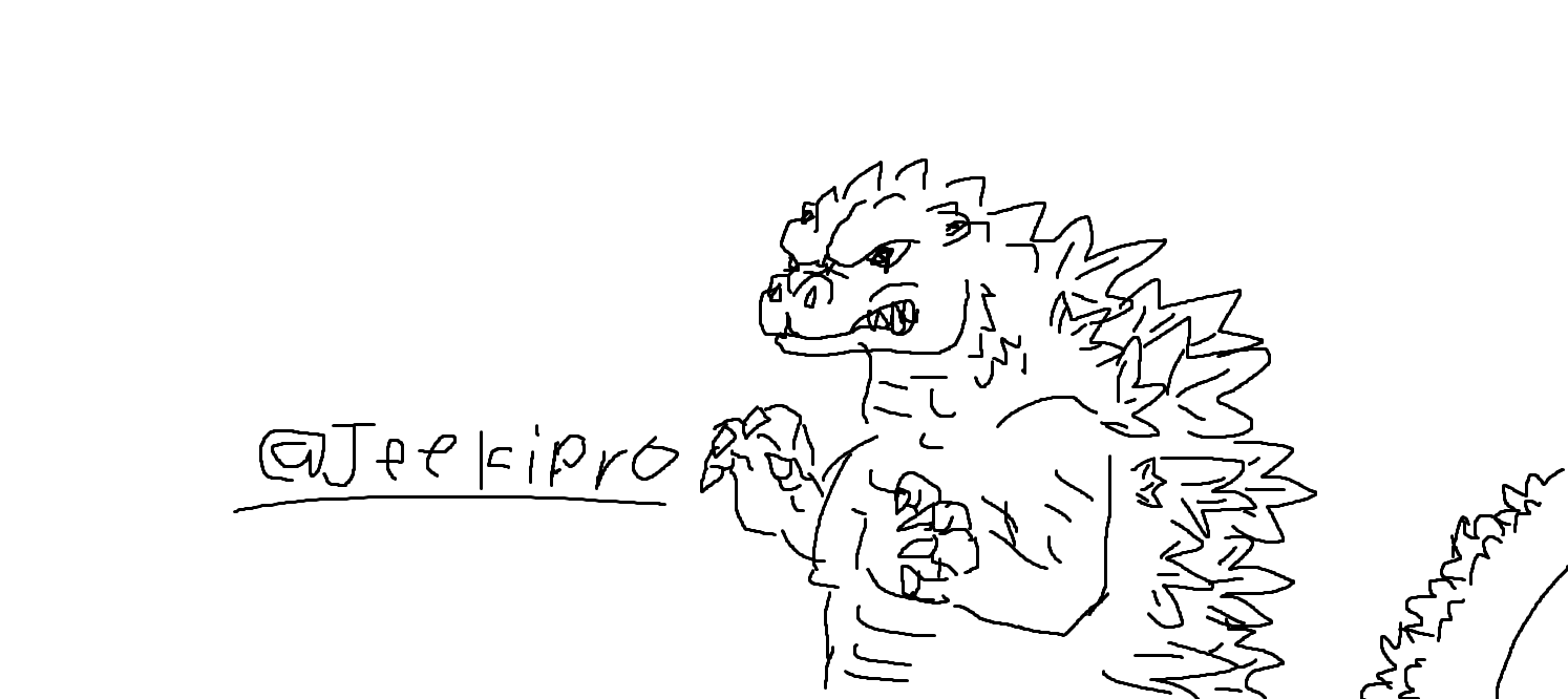I drew Godzilla using a mouse because why not | Fandom