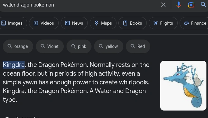 alr google says there is only 1 water dragon pokemon | Fandom