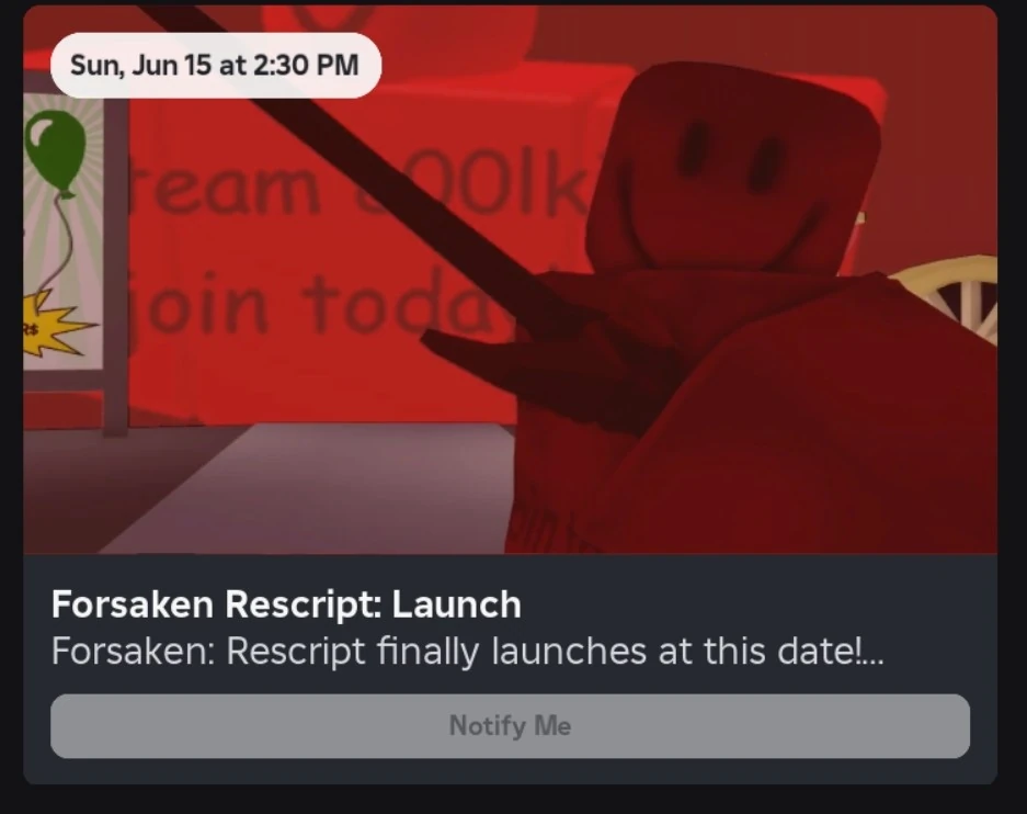 FORSAKEN RESCRIPT!!! TOMORROW!!!! | Fandom