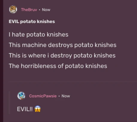 EVIL potato knishes | Fandom