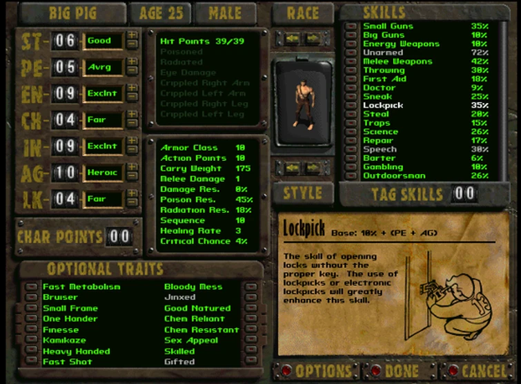 My build for F2 permadeath run | Fandom