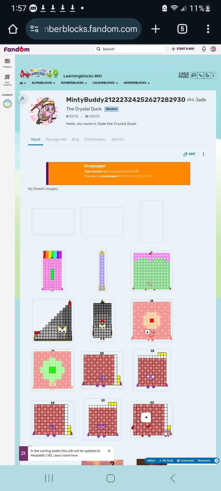 No!!!!!!! I fucking got blocked in Learningblocks Wiki!!!!! | Fandom