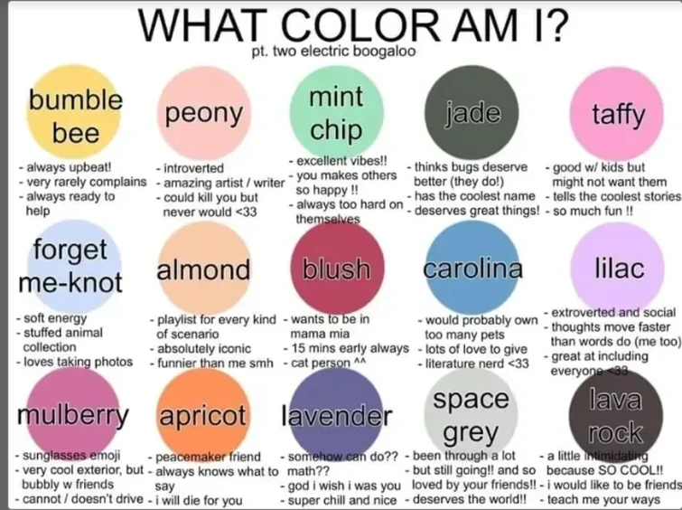 what color am I?? | Fandom