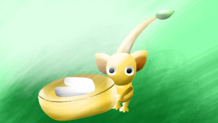 Drew this yellow pikmin carrying a pellet because i can | Fandom
