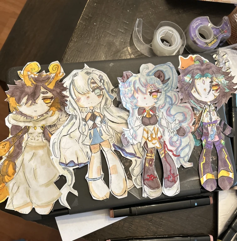 silly Genshin paper puppets | Fandom