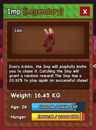 Tradeing my huge Imp (5.03 base) | Fandom