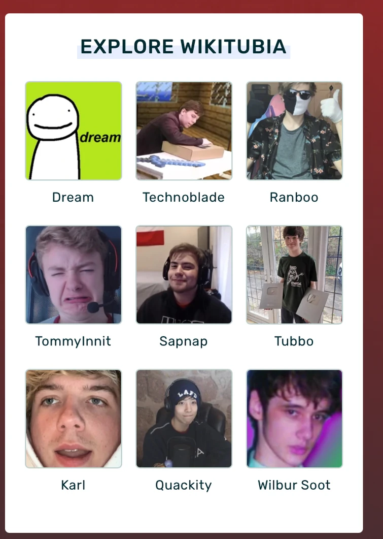 Dream SMP is overrated. Every spot of the 9 top Wikitubia pages are ...