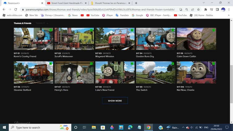 Should Thomas be on Paramount+ | Fandom