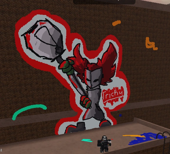 I drew Tricky on a Roblox game. | Fandom