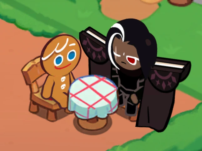 Gingerbrave and dark choco cookie reminded me of sonic and shadow | Fandom