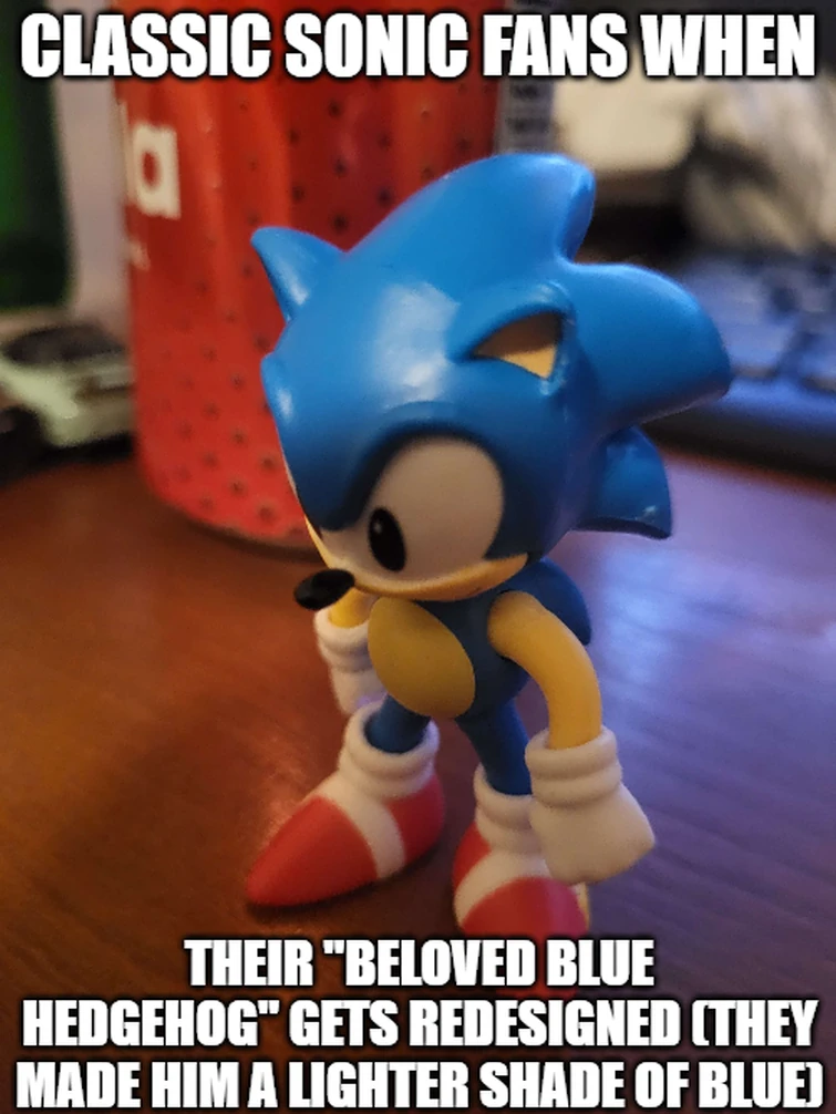 a meme template i decided to make with my Classic Sonic figure | Fandom