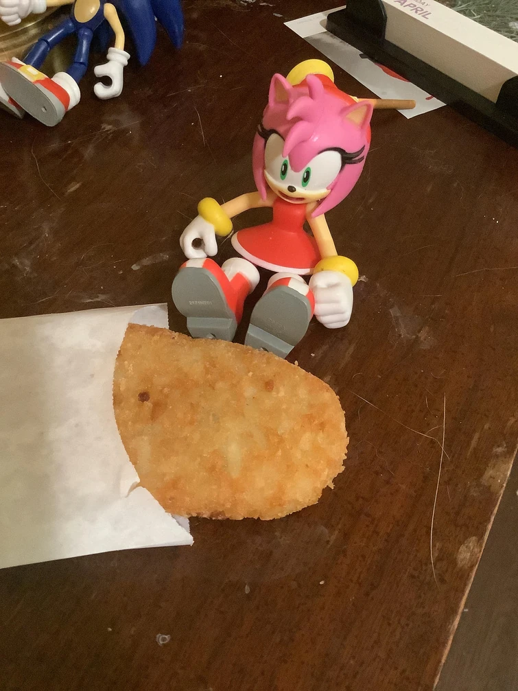 Amy rose with my hash brown | Fandom