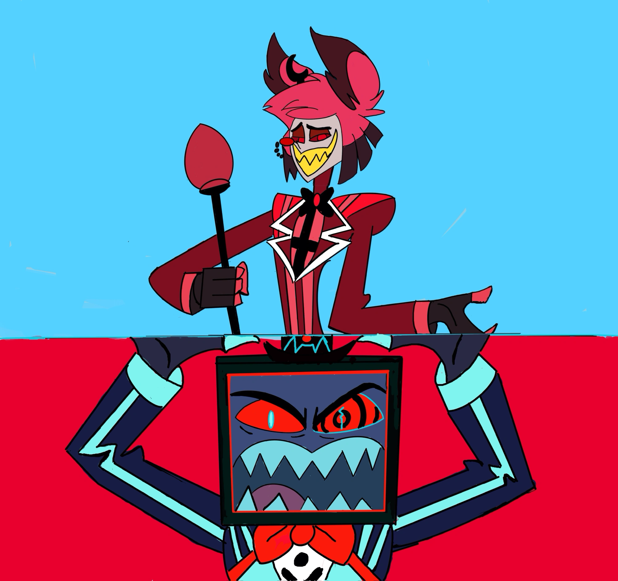 Alastor vs Vox Fanart | Fandom