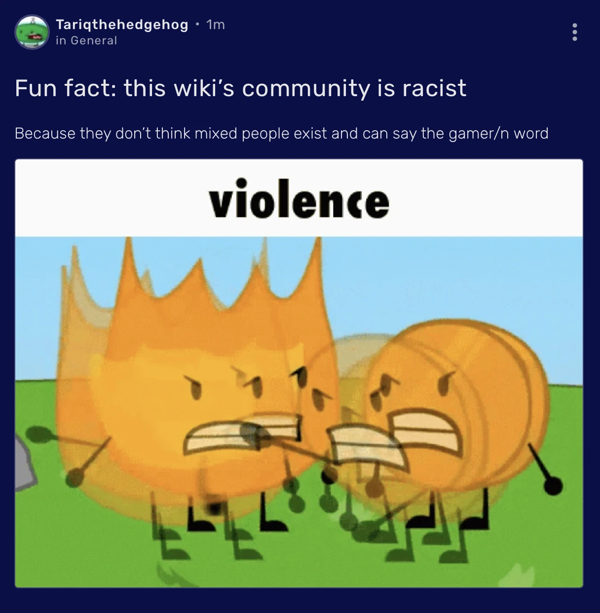 THE FIRST THING I SEE AS I GO ON THE BFDI WIKI | Fandom