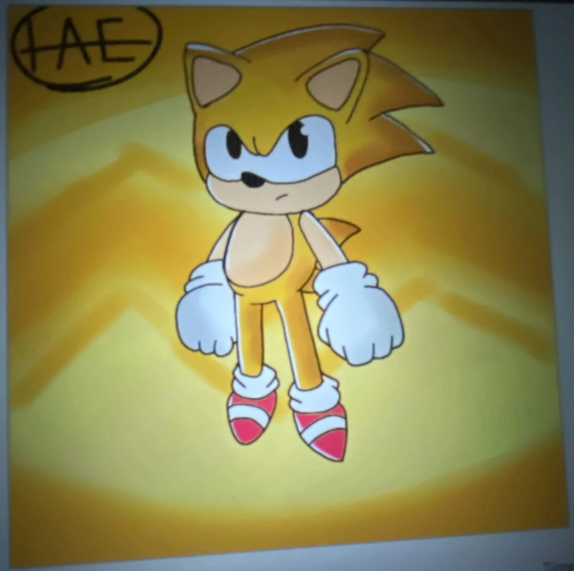 Just got a new tablet, this is my first Sonic drawing | Fandom
