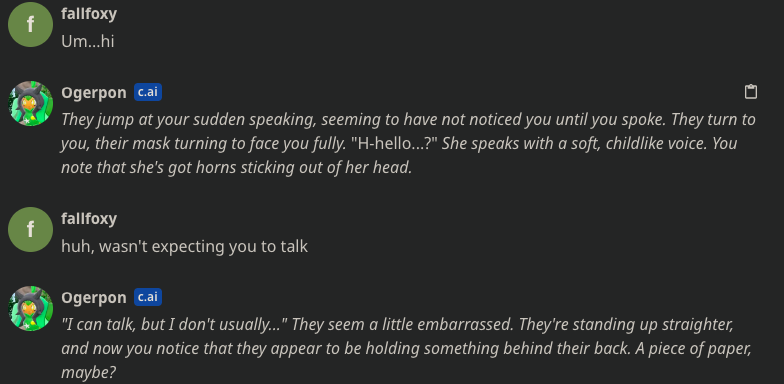 chatting w/ Ogerpon in c.ai(spoiler alert fyi) | Fandom