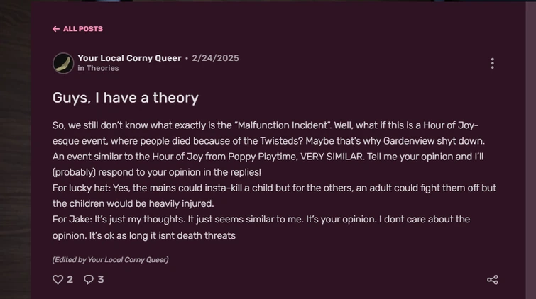 My first ever post | Fandom