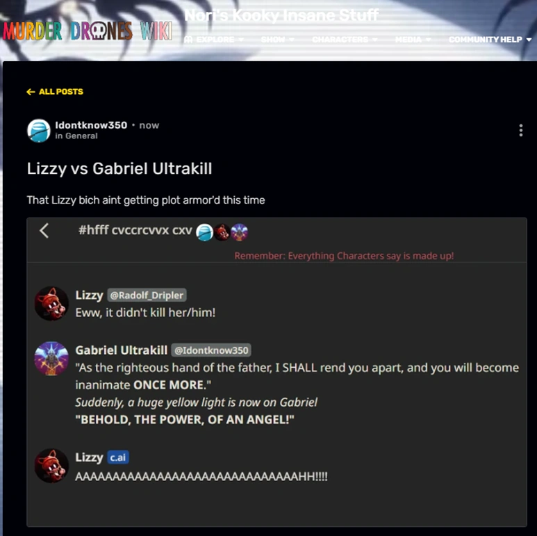 Lizzy vs Gabriel Ultrakill | Fandom