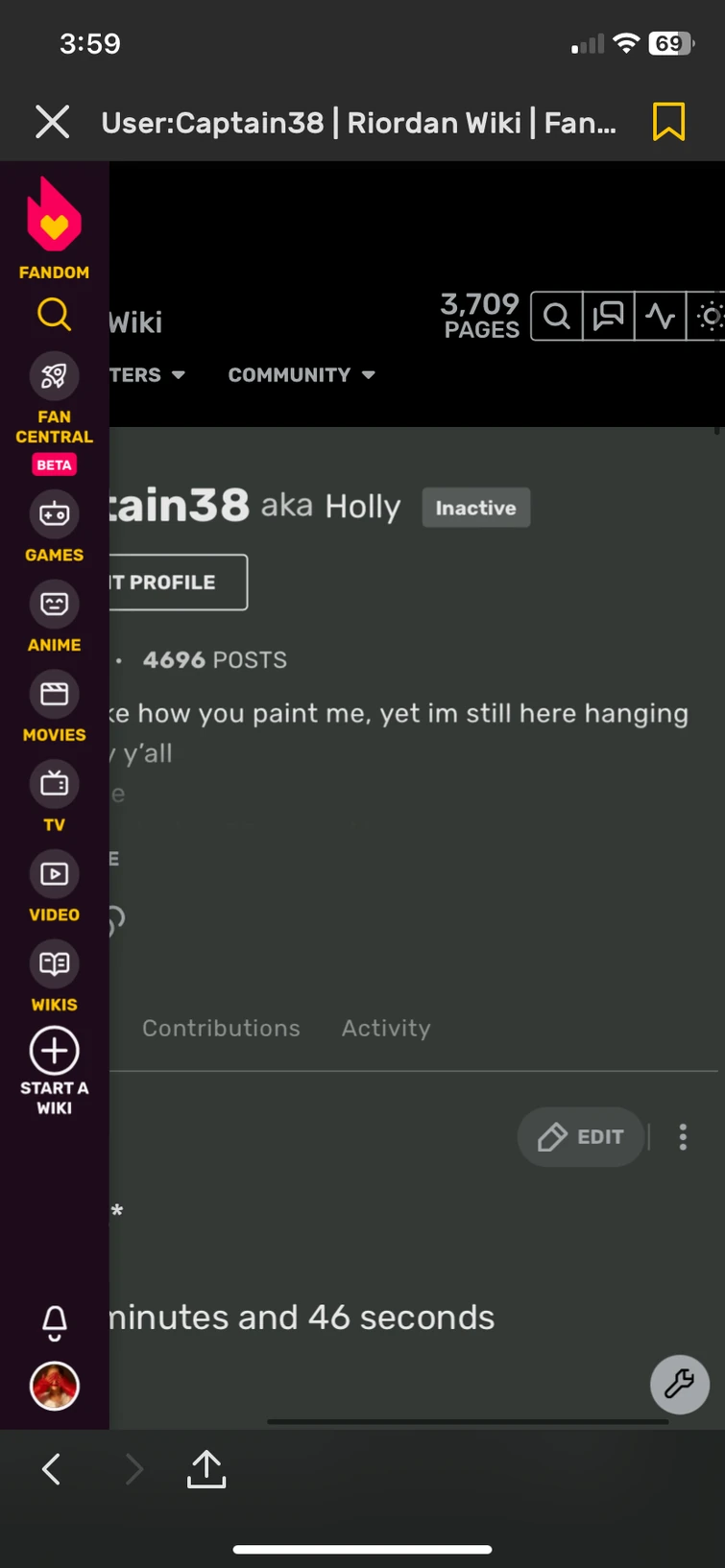 What does the inactive mean | Fandom