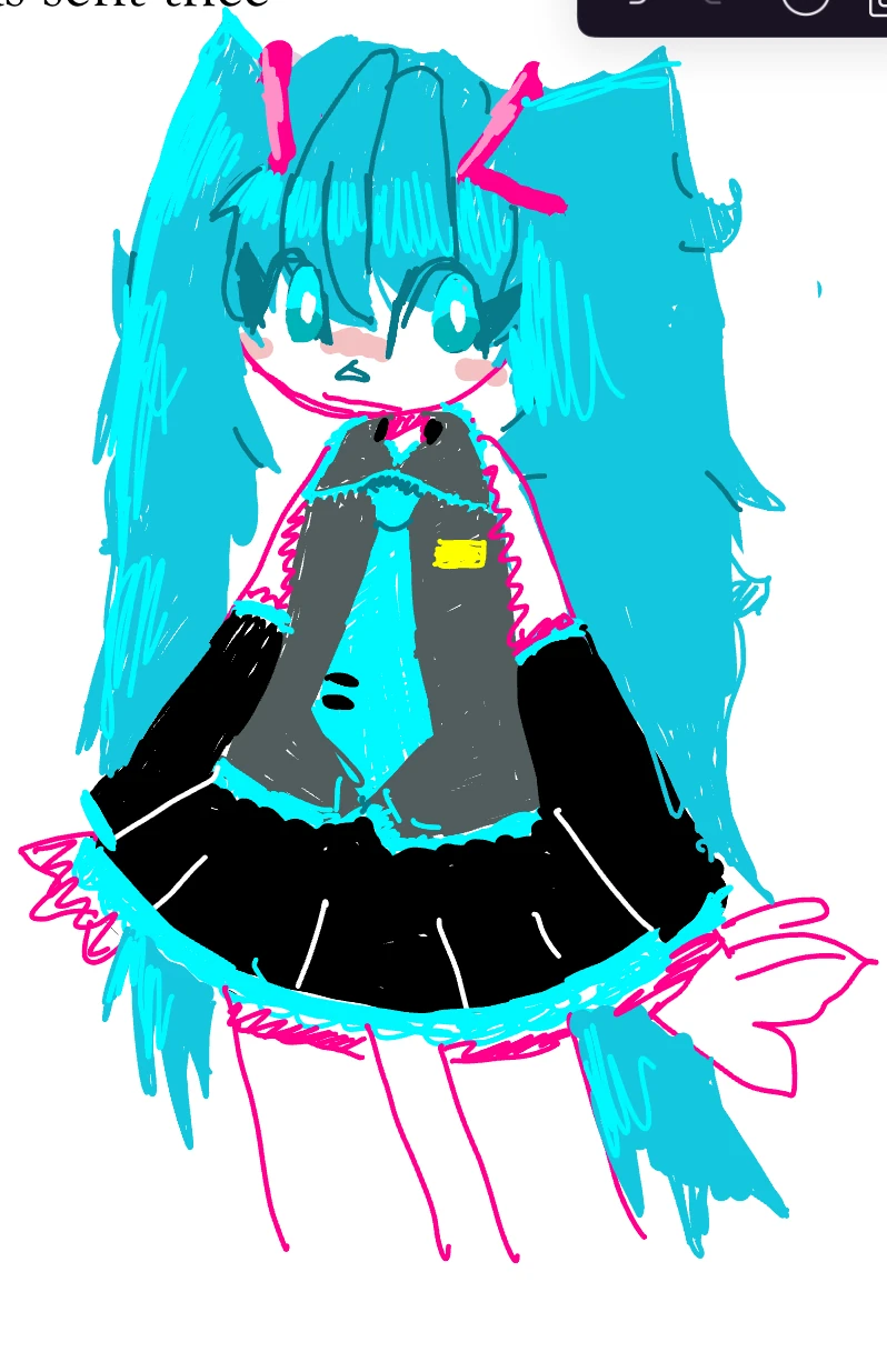 first time drawing hatsune miku | Fandom