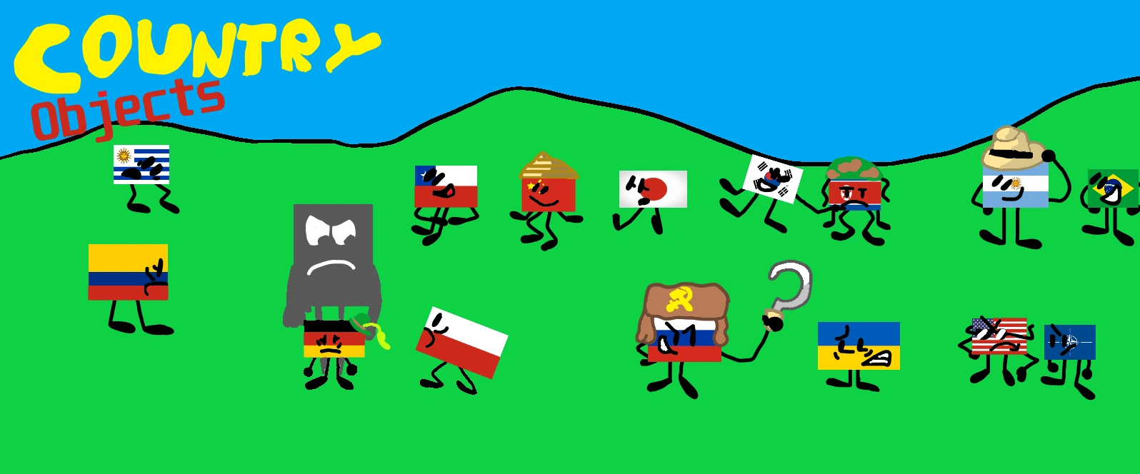 I Made a New Type Of Living Countries, Theyre Called CountryObjects ...