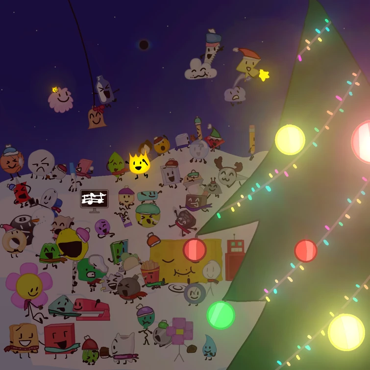 🎄 ️BFDI CHRISTMAS ART WITH ALL 66 CONTESTANTS ️🎄 | Fandom