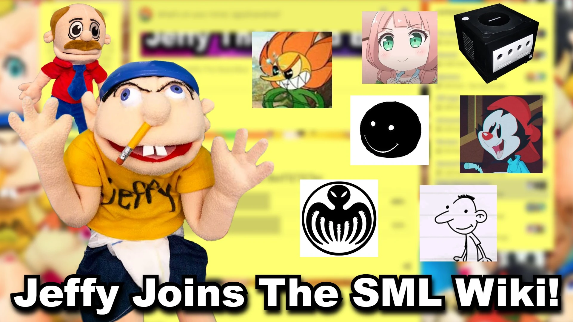 Here's my version of the thumbnail of Jeffy Joins The SML Wiki because ...